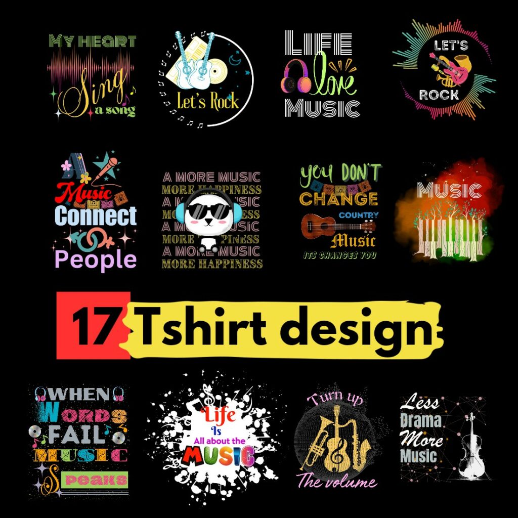 Music tshirt design for everyone - MasterBundles