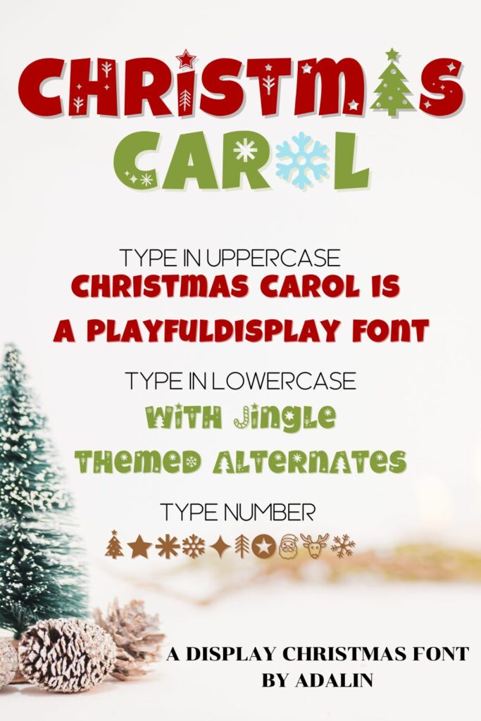 Christmas Carol Font - MasterBundles