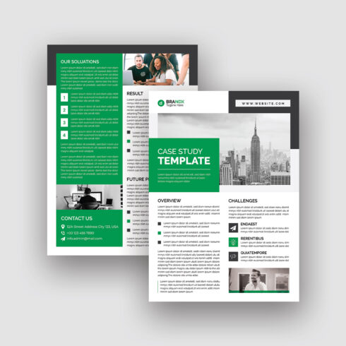 Case study flyer design 2024 - MasterBundles