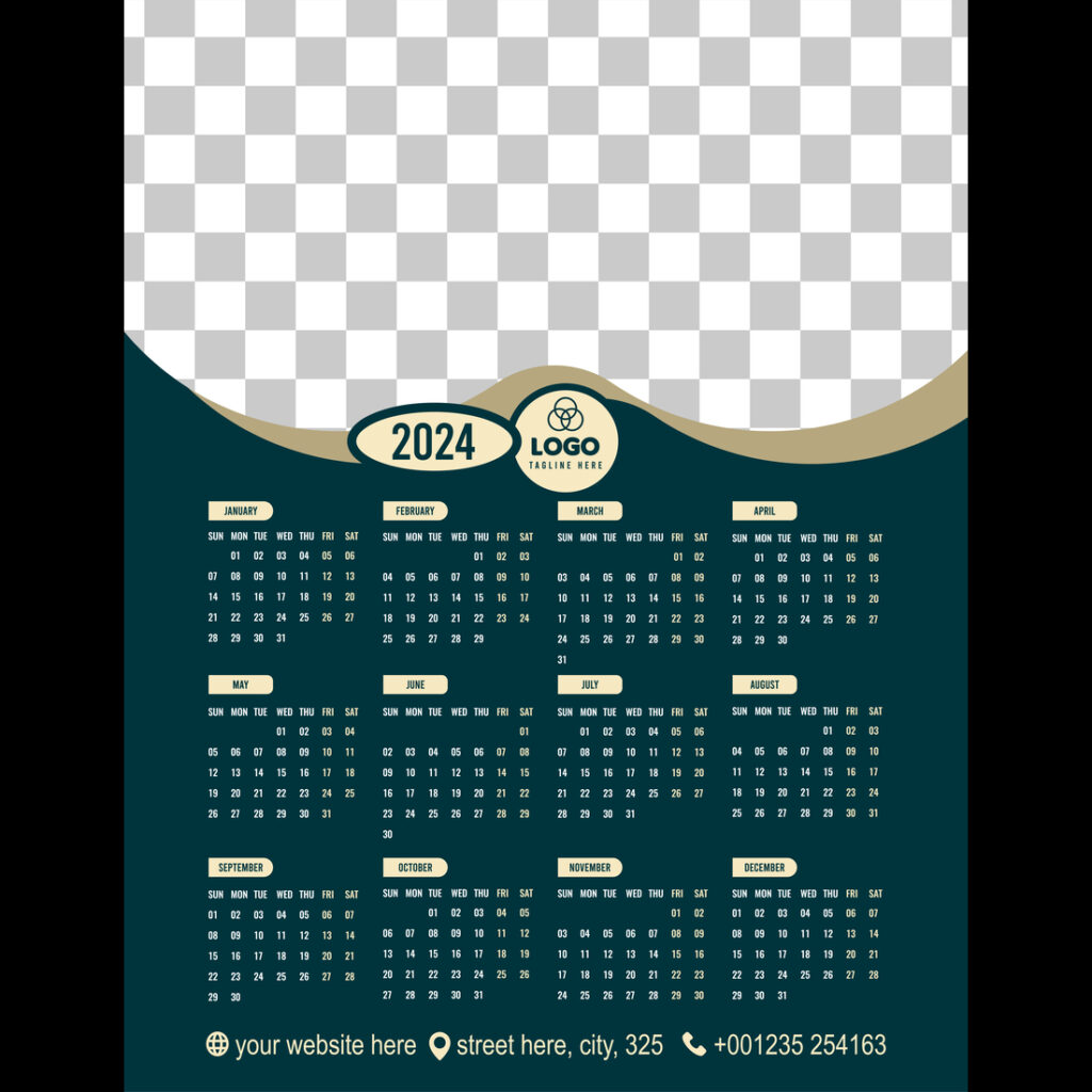 2024 Calender design - MasterBundles