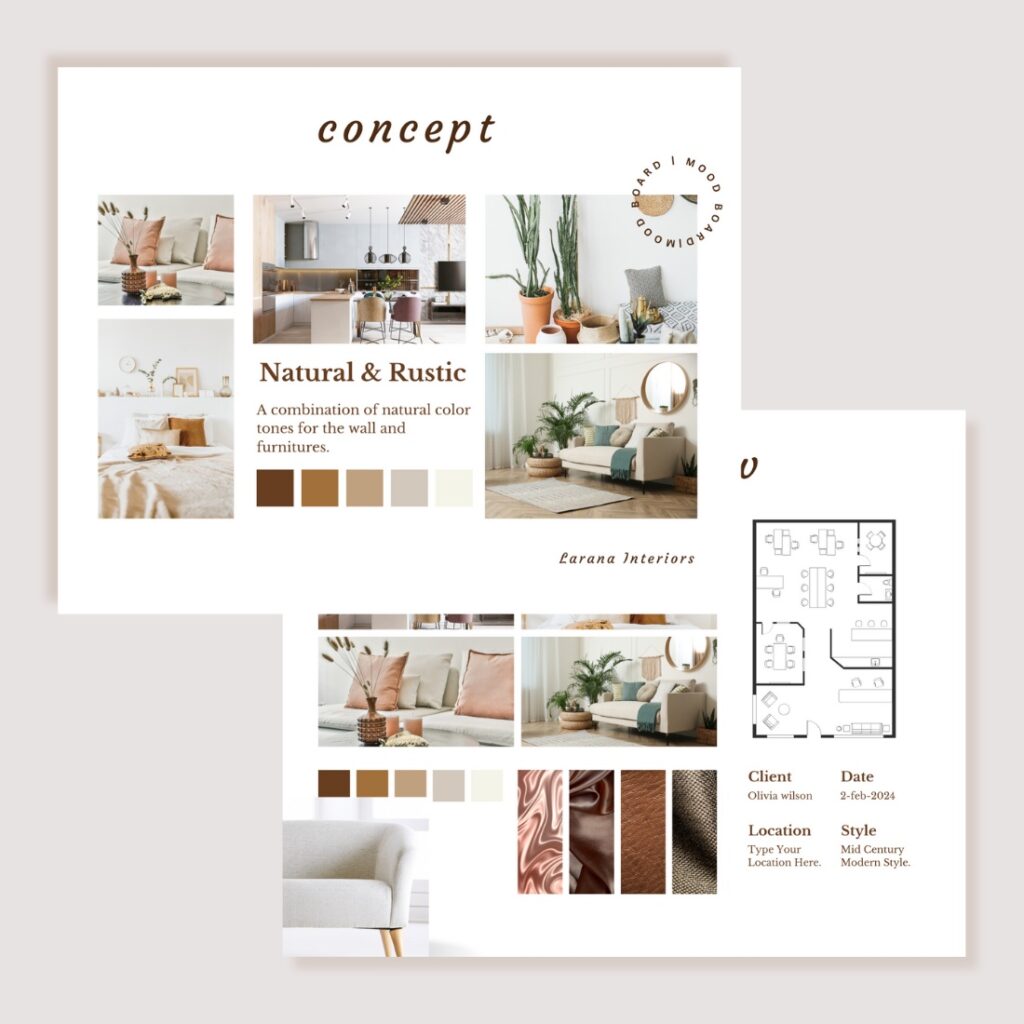 Interior Design Template | Client Presentation Template | Interior ...
