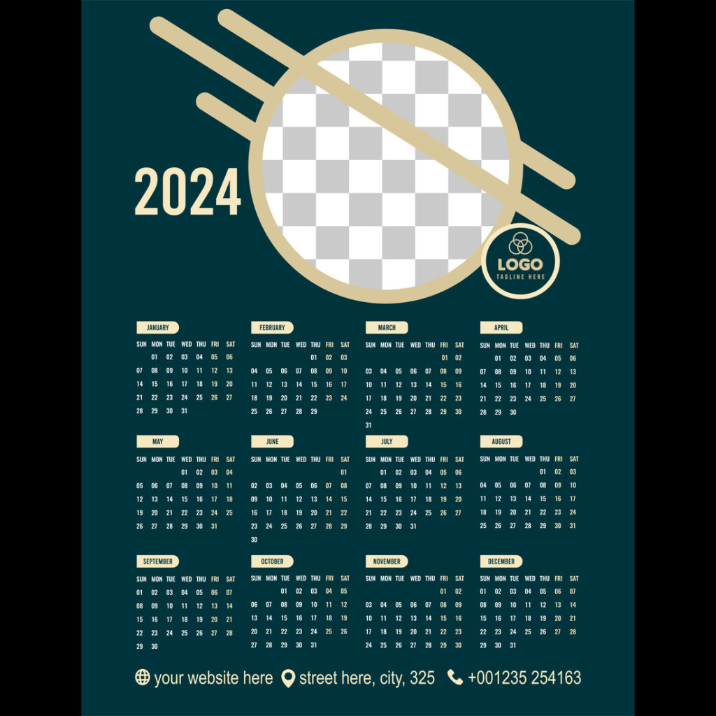 2024 Calender design - MasterBundles