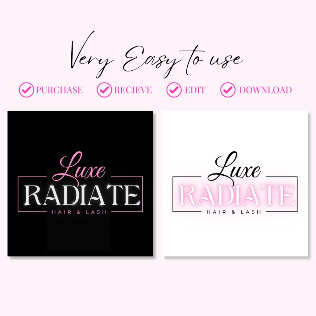Beauty Logo, DIY Logo Design Template, Hair Logo, Lash Tech, Fashion ...