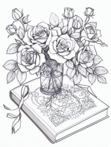 25 Printable Rose Designs Adult Coloring pages | Coloring Pages for ...