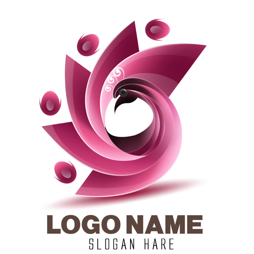 Abstract Peacock Logo Design Vector Masterbundles