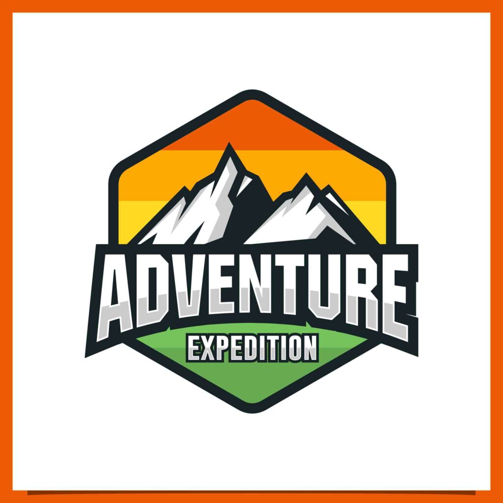 Set Adventure expedition mountains outdoor logo collection - $4 ...