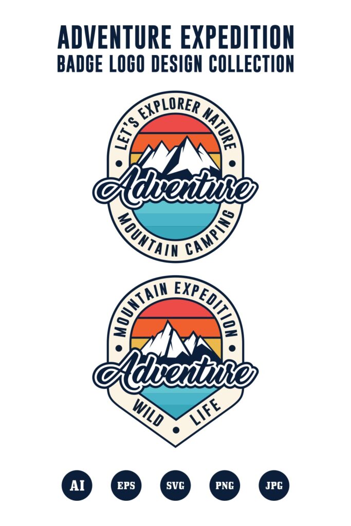 Set Adventure Expedition vector design collection - $4 - MasterBundles