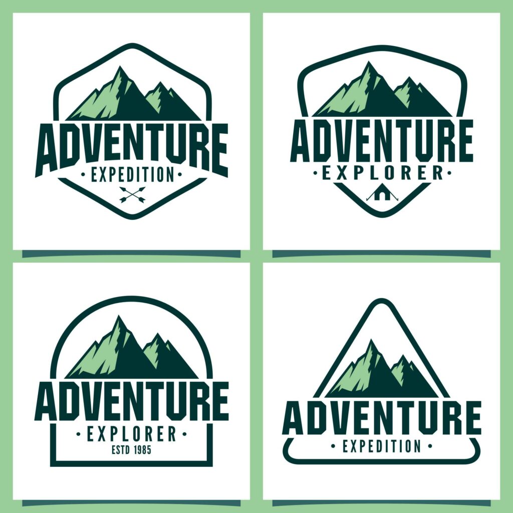 Set Adventure Vintage Logo collection - $4 - MasterBundles