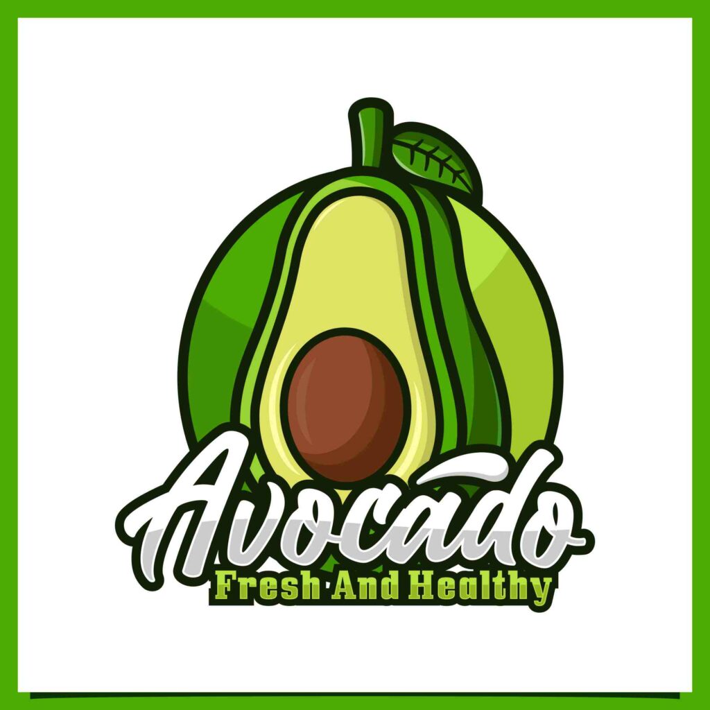 Set Avocado badge logo design collection - $4 - MasterBundles