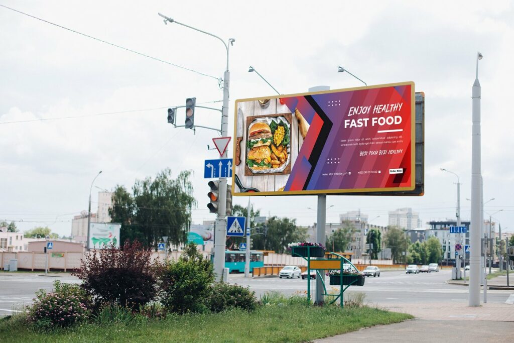 Fast Food Billboard Template - MasterBundles