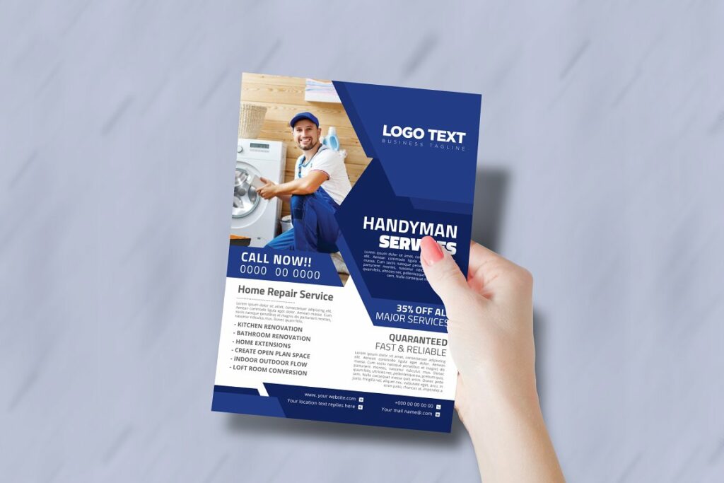 Handyman Home Repair Flyer Template - MasterBundles