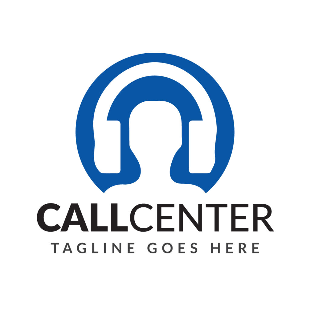 Call Center or customer logo, call logo, customer logo, head phones ...