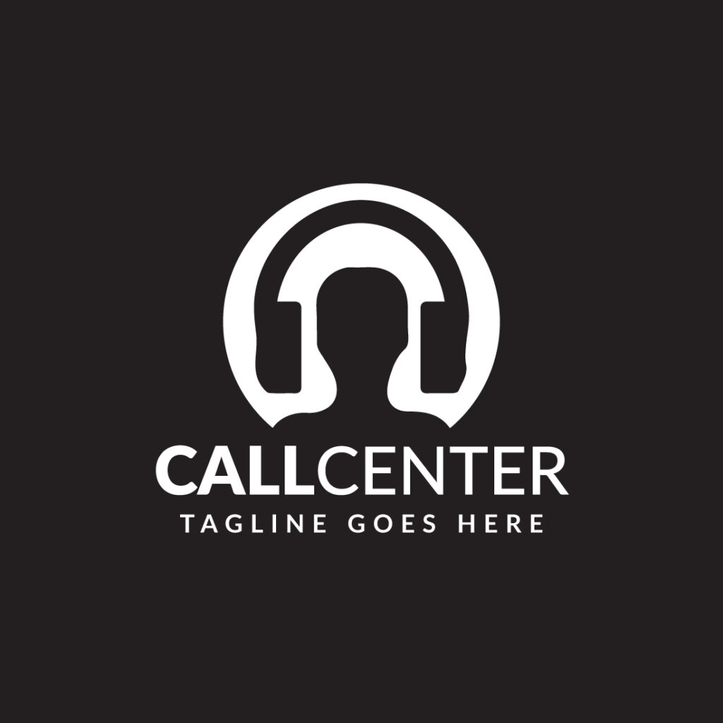 Call Center or customer logo, call logo, customer logo, head phones ...