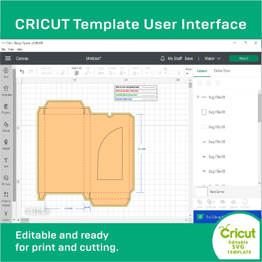 Chocolate Box, Dieline Template, SVG, EPS, PDF,DXF, Ai, PNG, JPEG ...