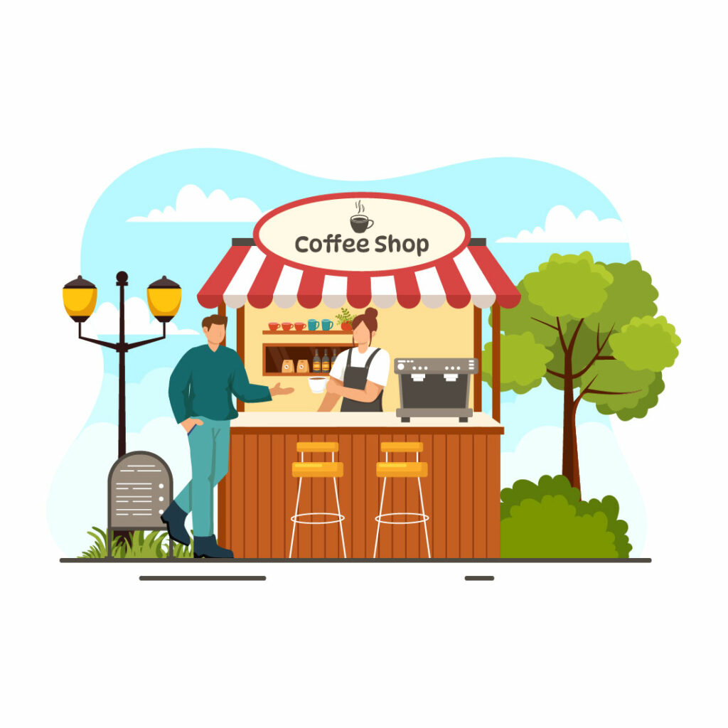 12 Coffee Shop Illustration - MasterBundles