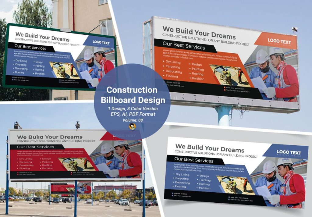 Construction Billboard Template - MasterBundles