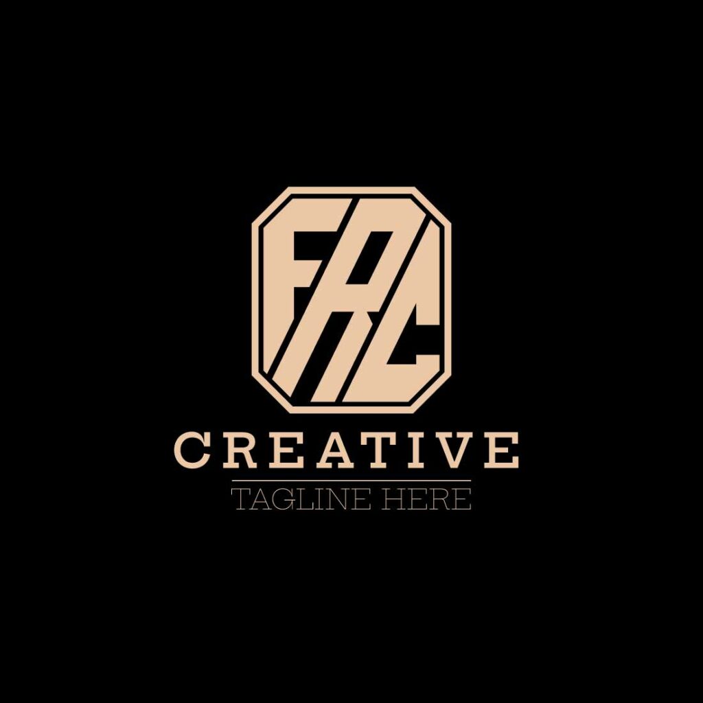 Professional letter FRC logo design - MasterBundles