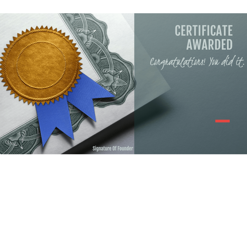 Template bundle for certificate of completion - MasterBundles