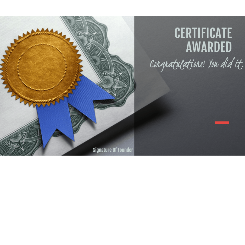 Template bundle for certificate of completion - MasterBundles