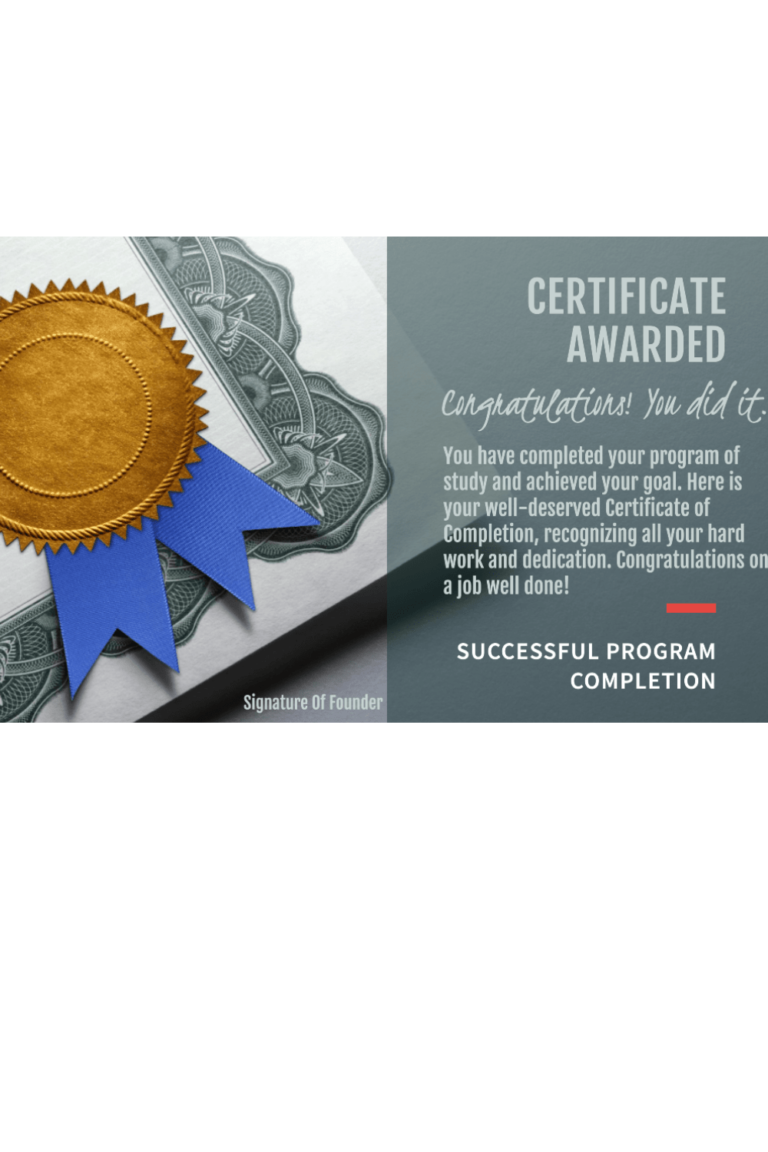 Template bundle for certificate of completion - MasterBundles