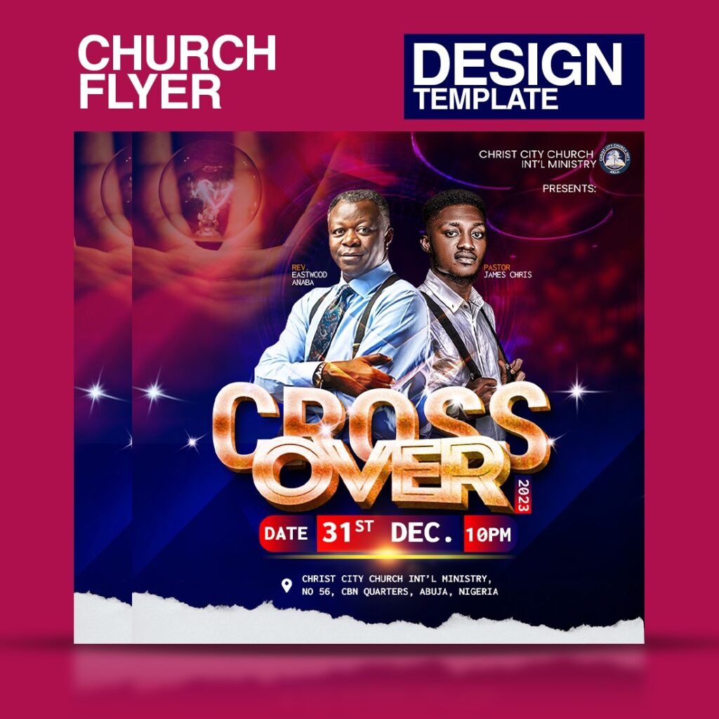 Church Conference Flyer Design Poster Template - MasterBundles