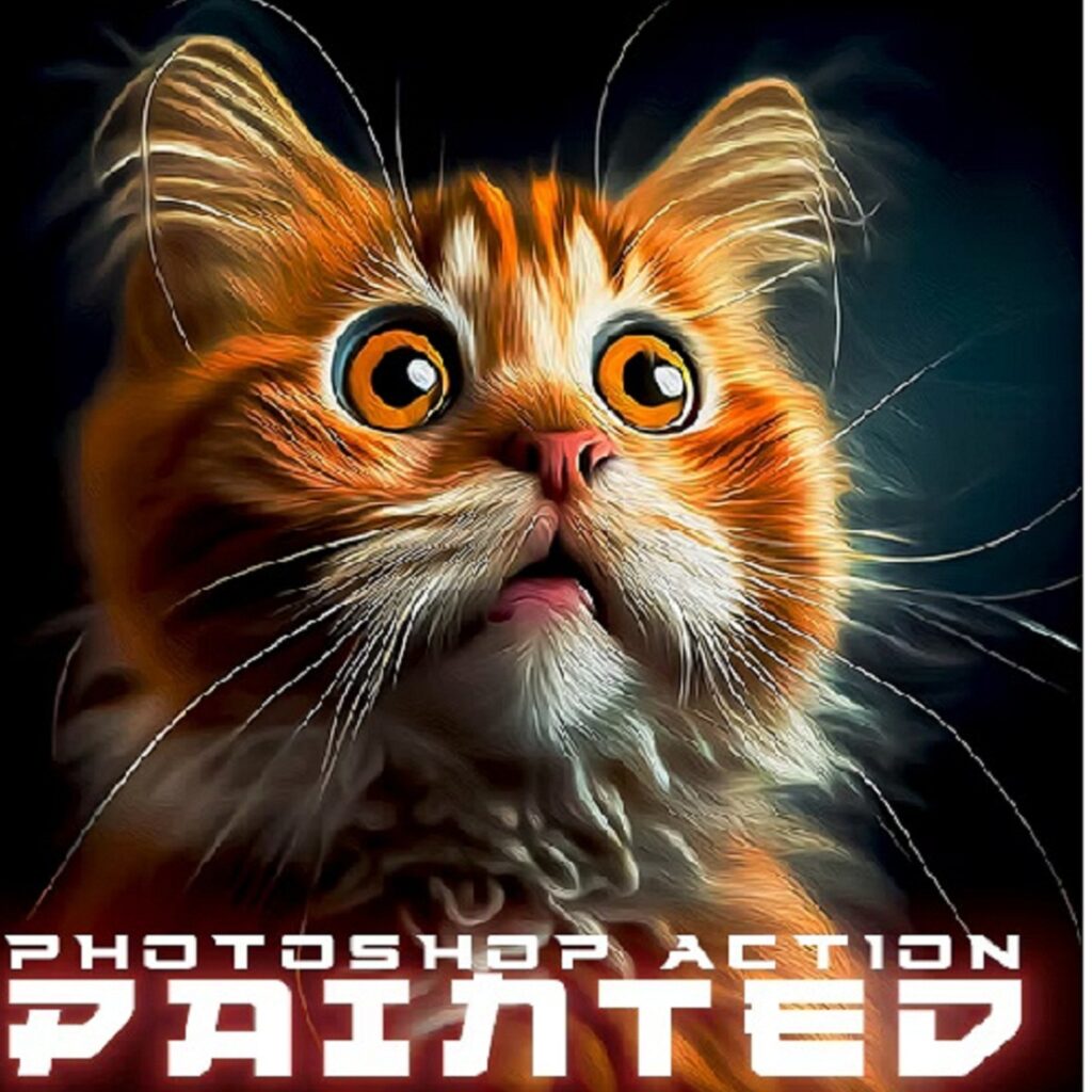 PRO Painted Painting Photoshop Action - MasterBundles