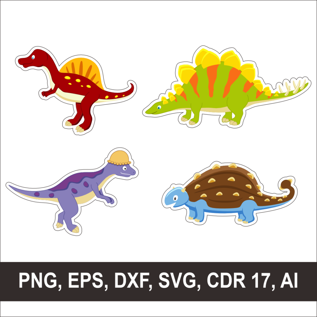 Dinosaurs Sticker - MasterBundles