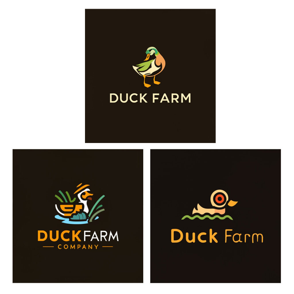 Duck Farm - Logo Design Template Total = 03 - MasterBundles