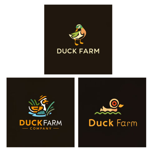 Duck Farm - Logo Design Template Total = 03 - MasterBundles