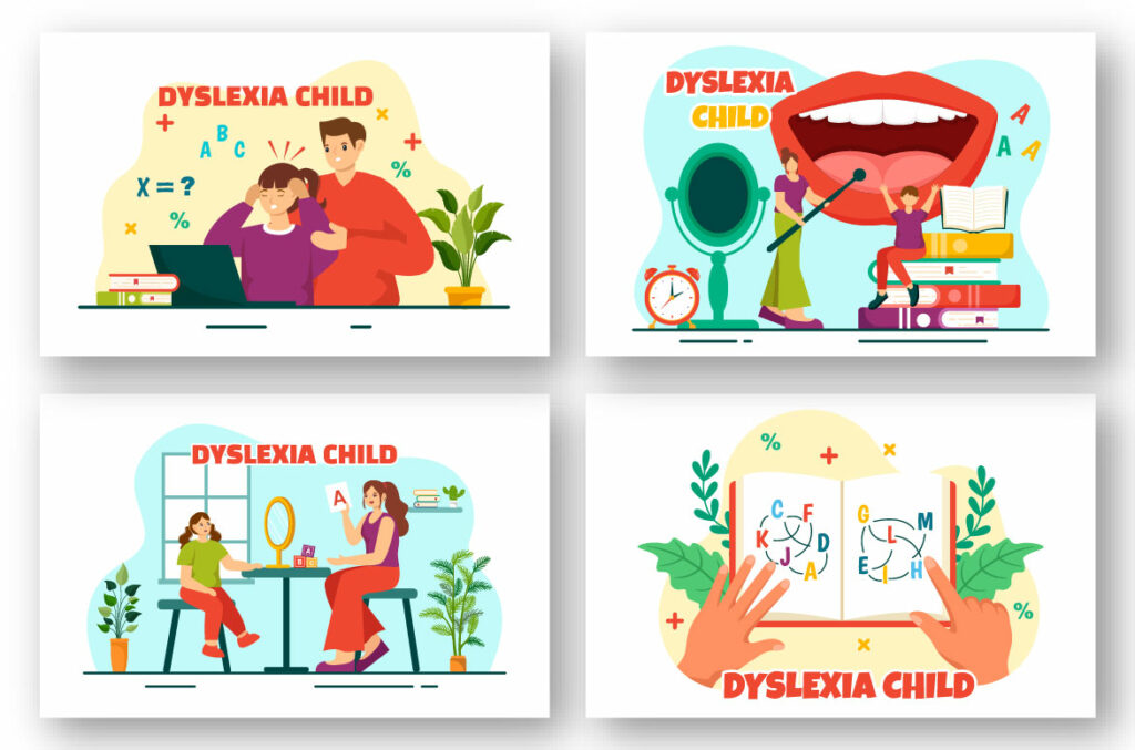 12 Dyslexia Children Illustration - MasterBundles