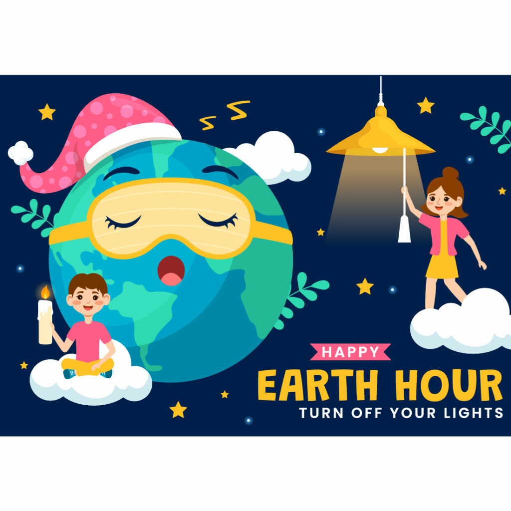 12 Earth Hour Day Illustration - MasterBundles