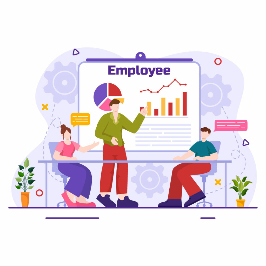 12 Employee Business Illustration - MasterBundles