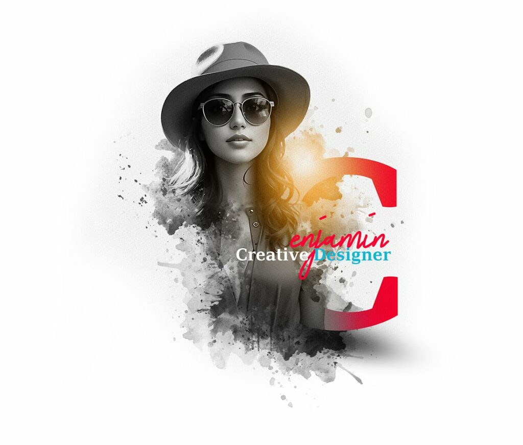 Creative Letter Portrait Template - MasterBundles