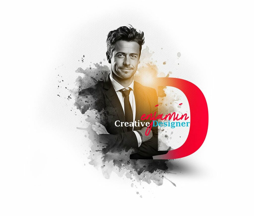 Creative Letter Portrait Template - MasterBundles
