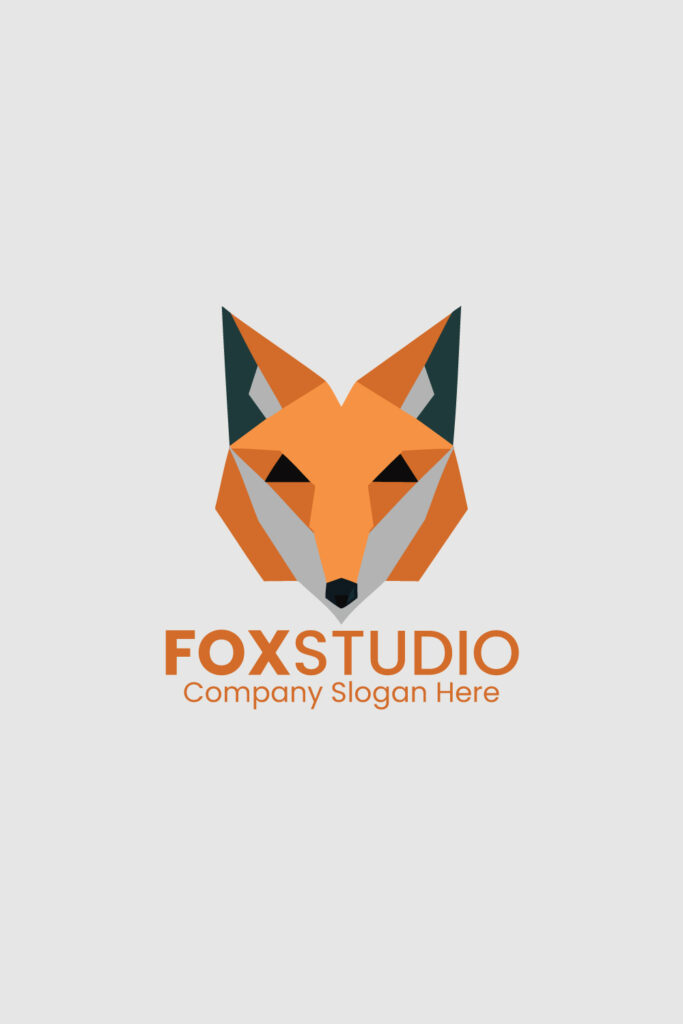 Fox Abstract Logo, Fox Logo, Abstract Logo - MasterBundles