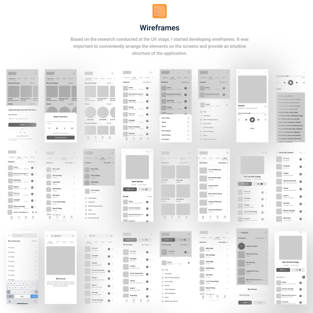 Music Player App ui Design for $15 - MasterBundles