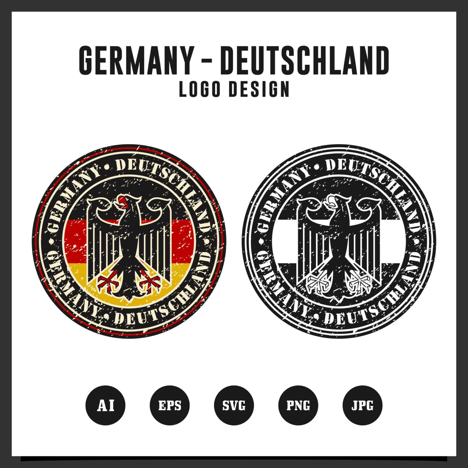 Germany deutshland logo design collection - $4 - MasterBundles