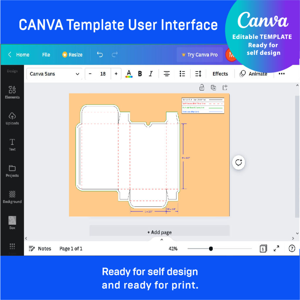 Gift Box, Rectangular Box, Dieline Template, SVG, EPS, PDF, Ai, PNG, JPEG - MasterBundles