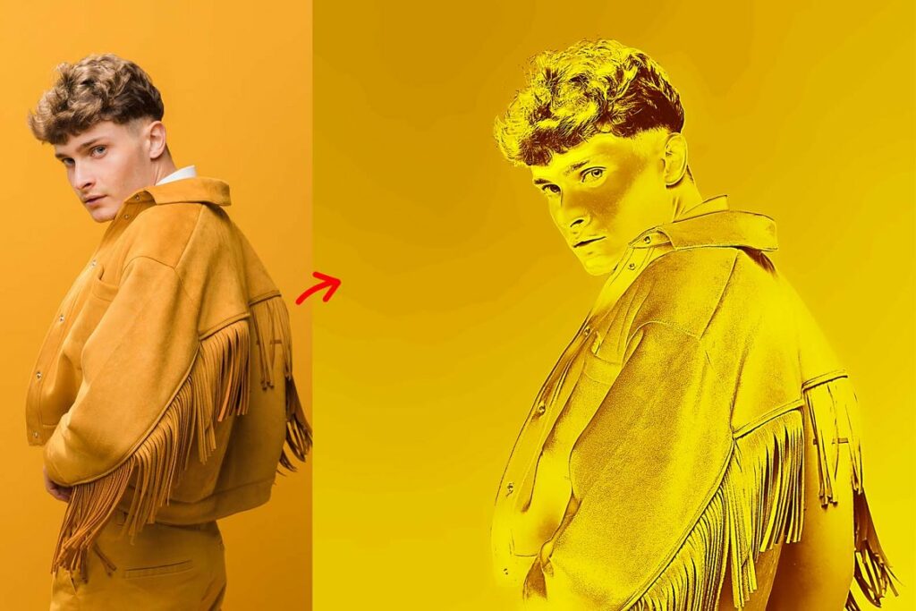 Gold Photo Effect Photoshop Action - MasterBundles