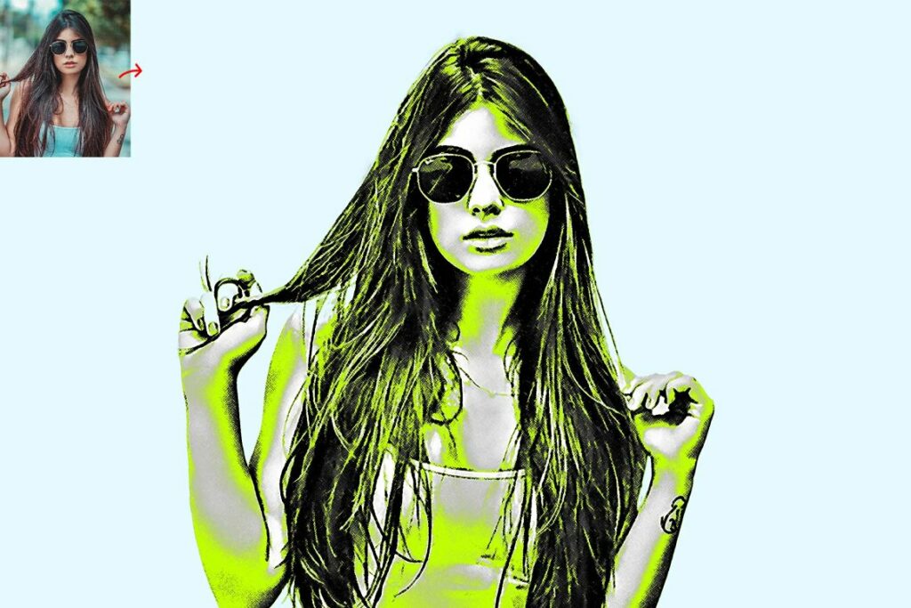Highlight Drawing Photoshop Action - MasterBundles