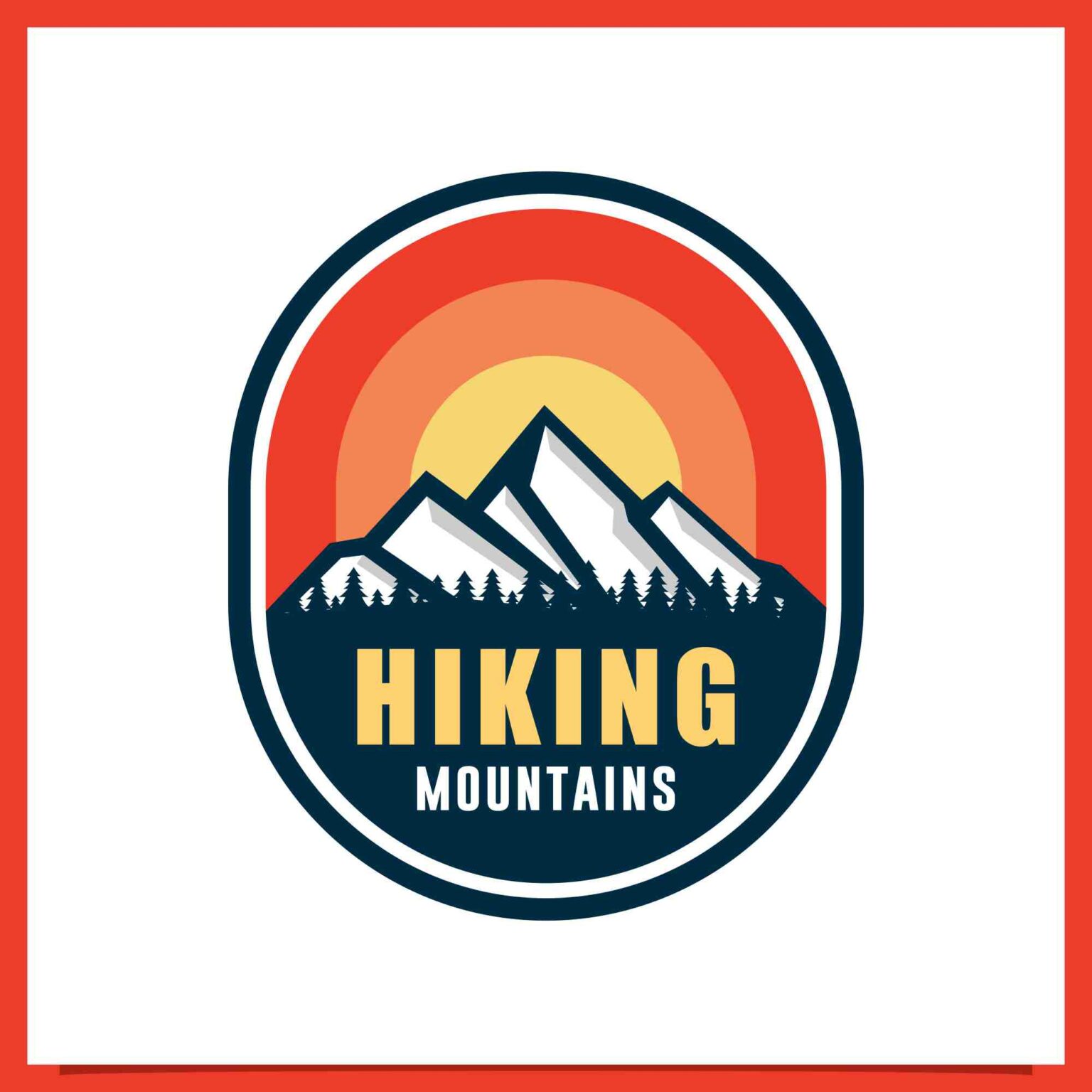 Set Hiking Adventure Wild Life logo collection - $4 - MasterBundles