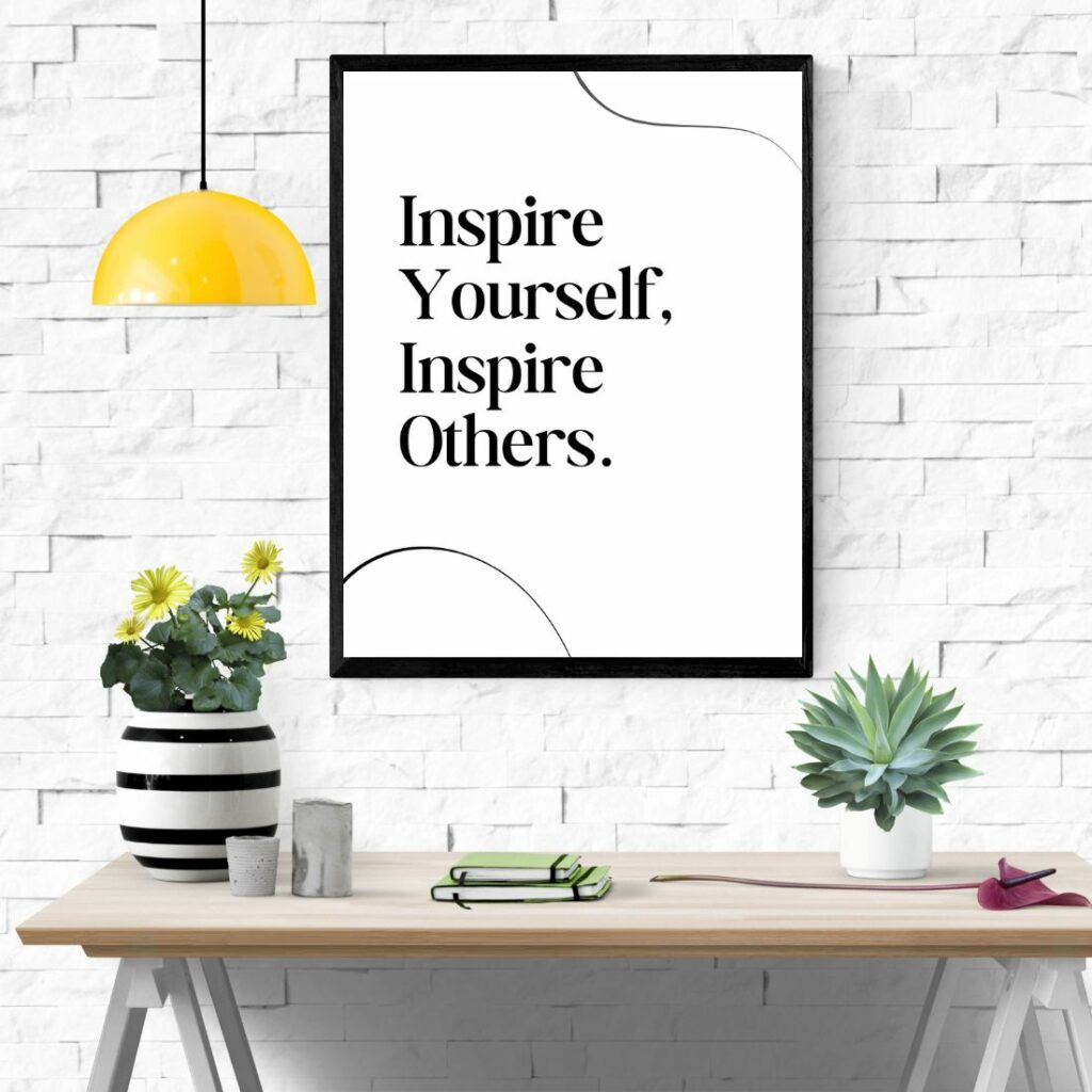 Home Office Prints | Inspire Yourself Inspire Other Wall Art Printable ...