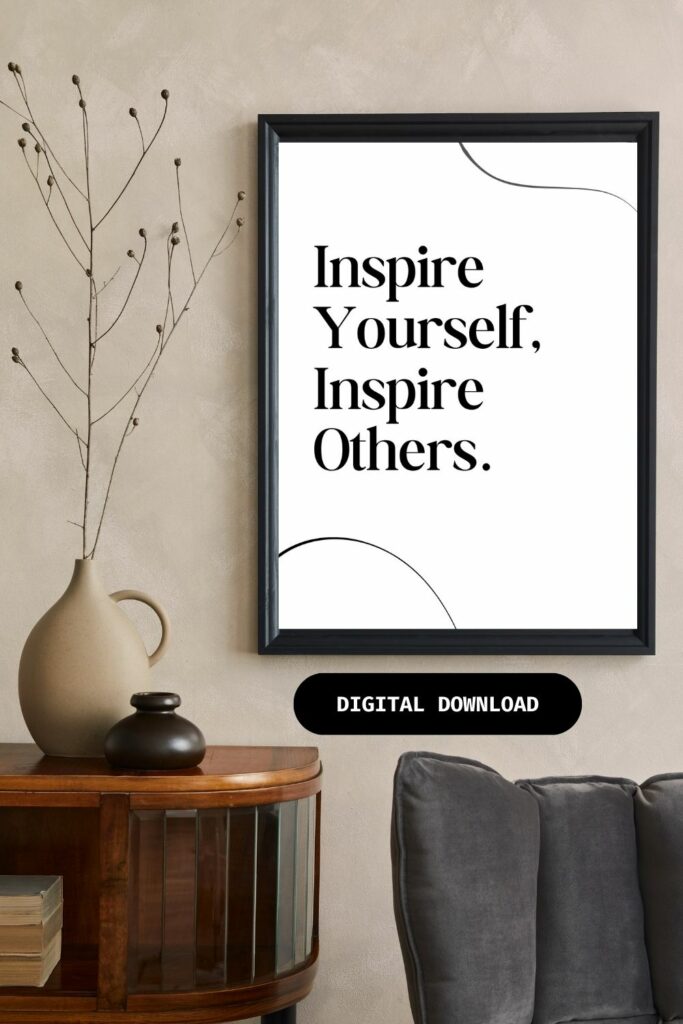 Home Office Prints | Inspire Yourself Inspire Other Wall Art Printable ...