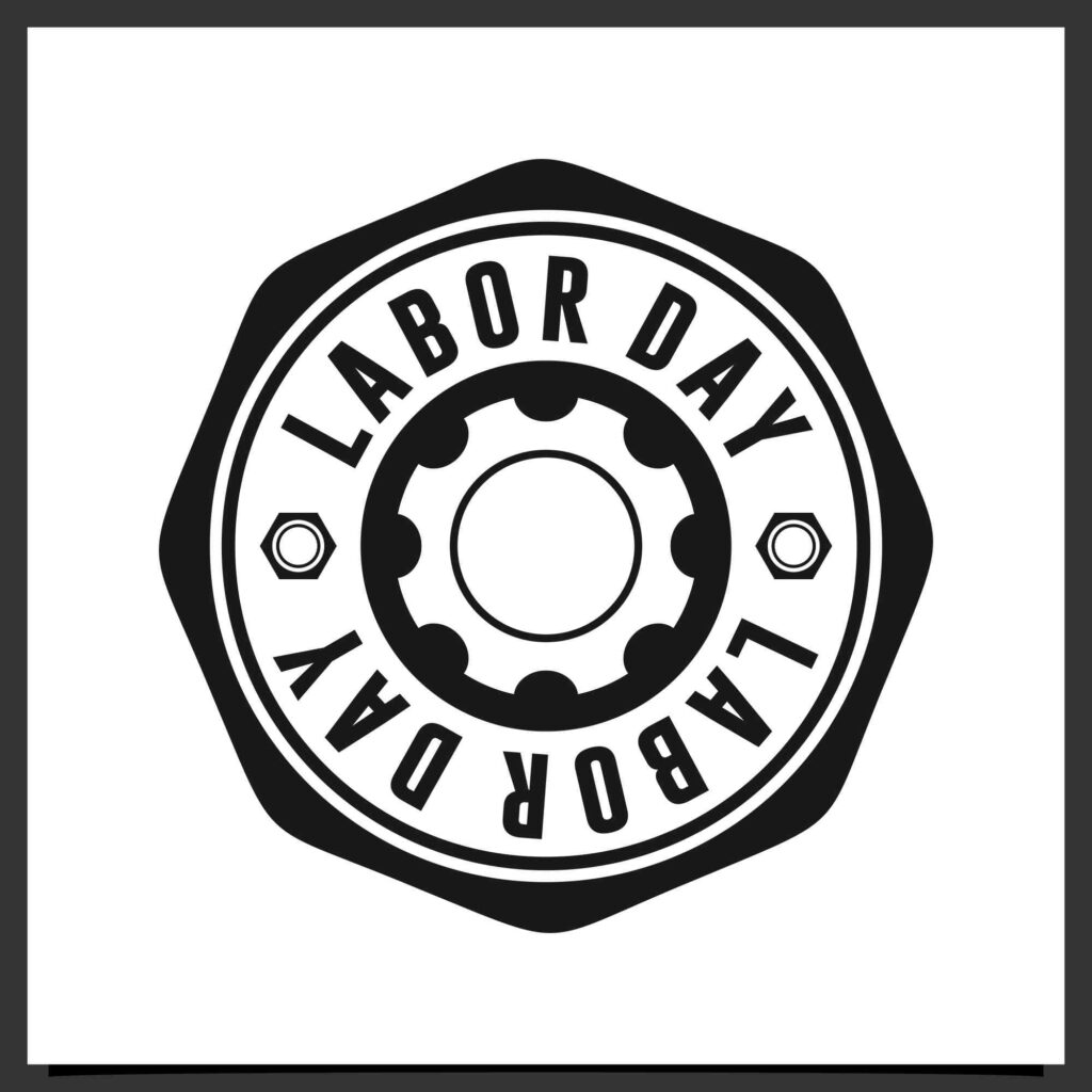 17 Labor Day badge stamps logo design - $6 - MasterBundles