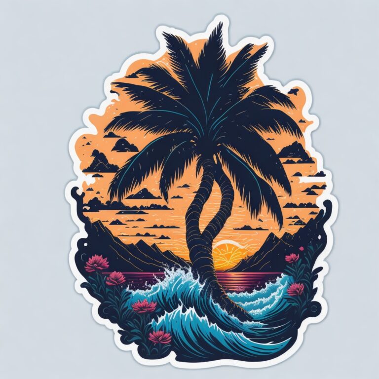 150+ Sticker and T-shirt Design and 20+ Beautiful background