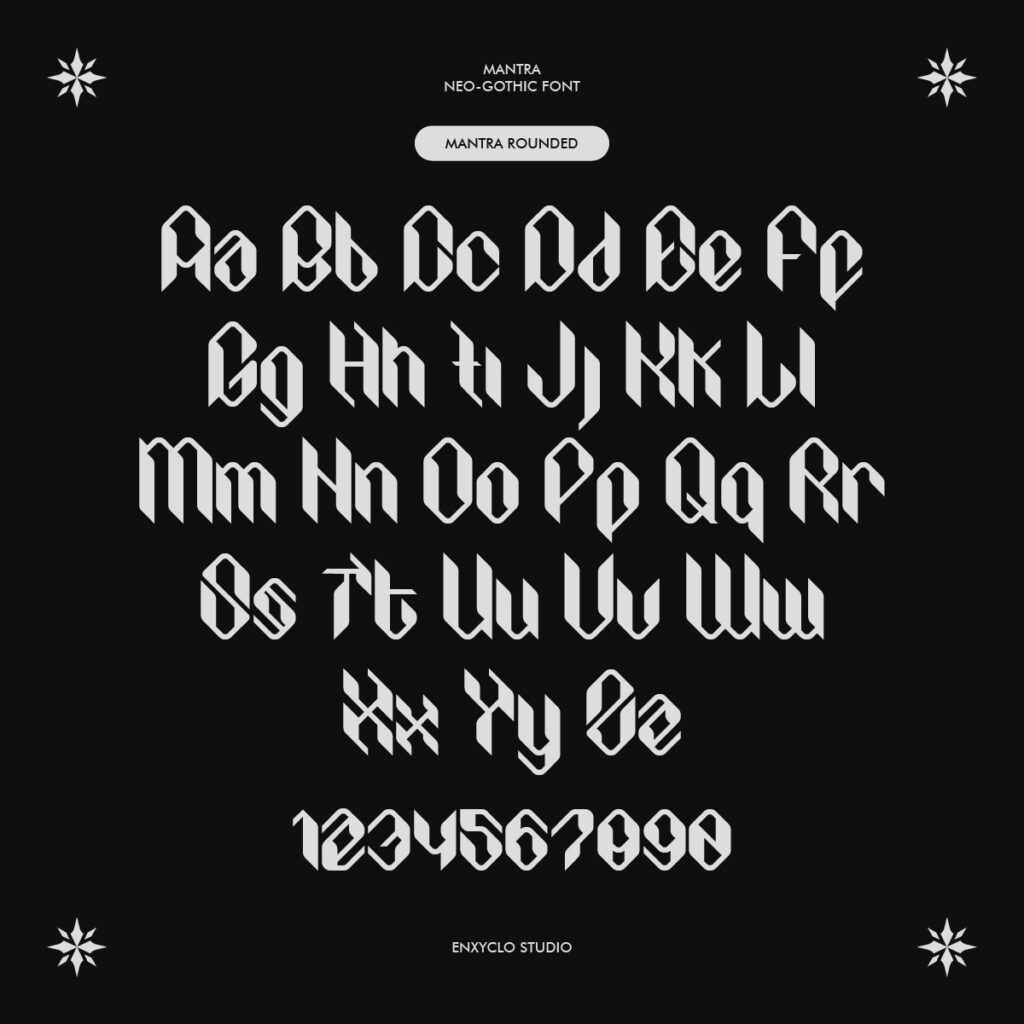 MANTRA - NEO GOTHIC FONT - MasterBundles