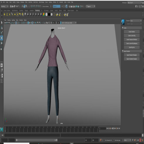 Human Body 3d Model without head. Autodesk Maya - MasterBundles