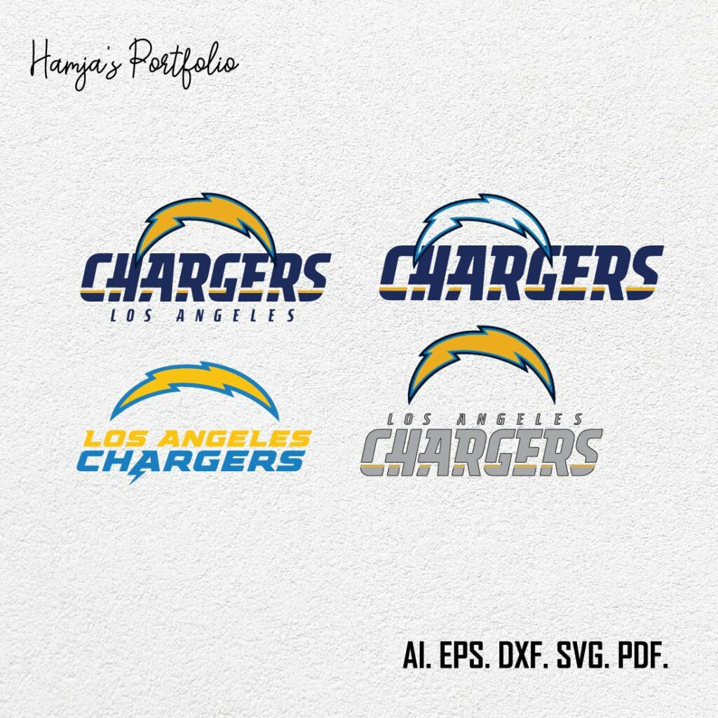 Los Angeles Chargerrs Football SVG PNG Bundle, svg Sports files, Svg ...