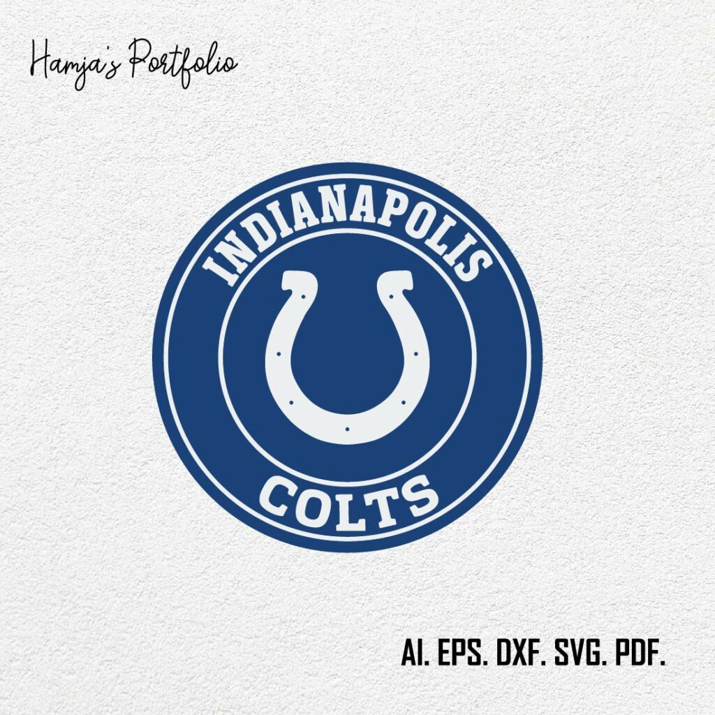 Indianapolis Colts SVG ll sport vector logo design . - MasterBundles