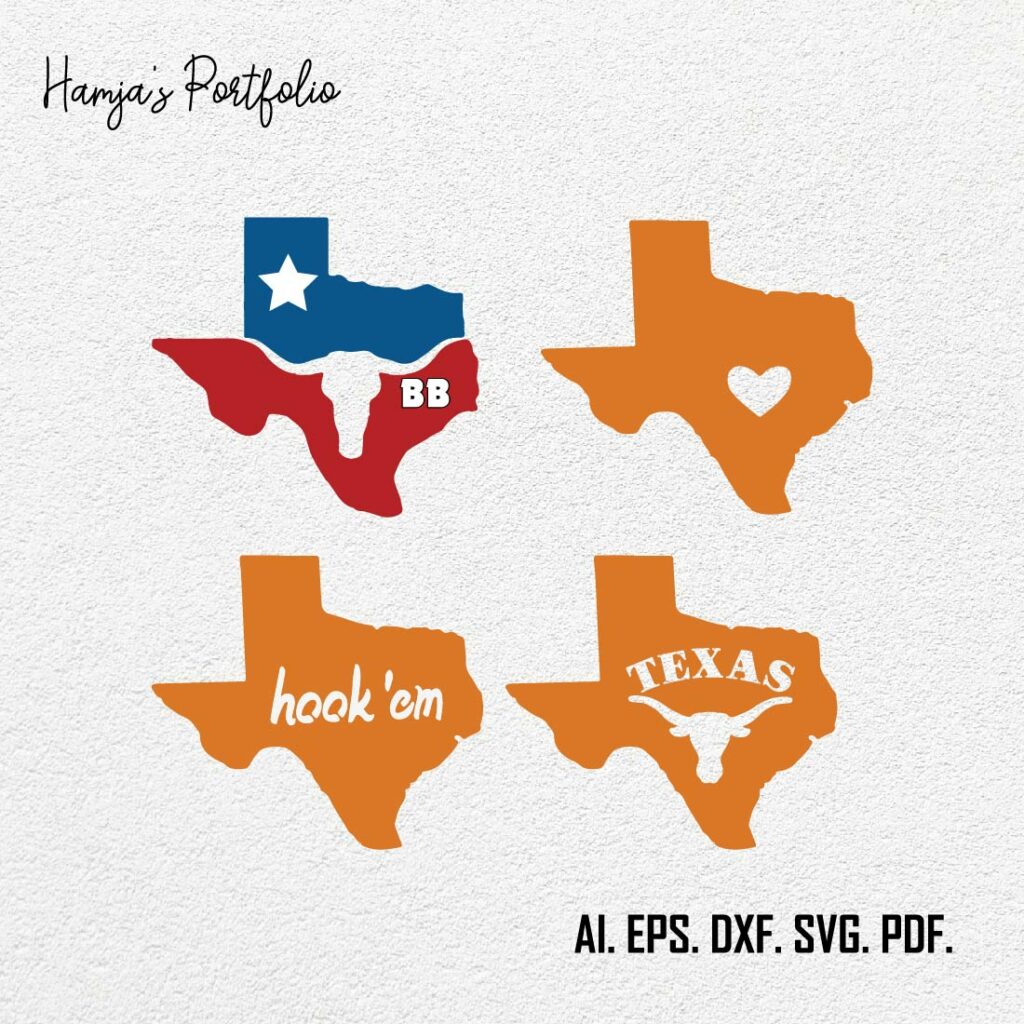 Texas Longhorns Logo SVG, Football Team SVG ll Sport vector logo design ...